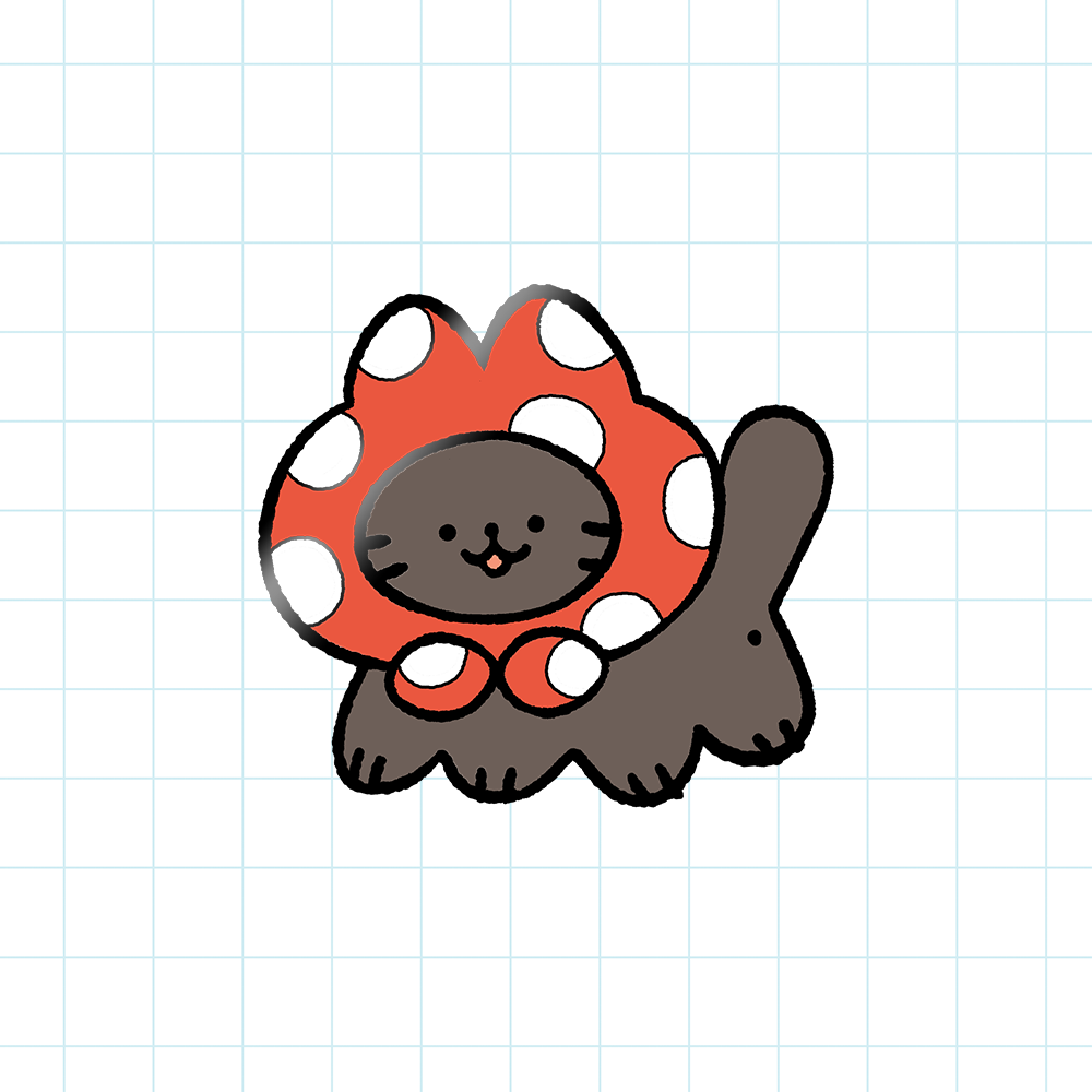 Babushka Cat Pin – babyfrog shop